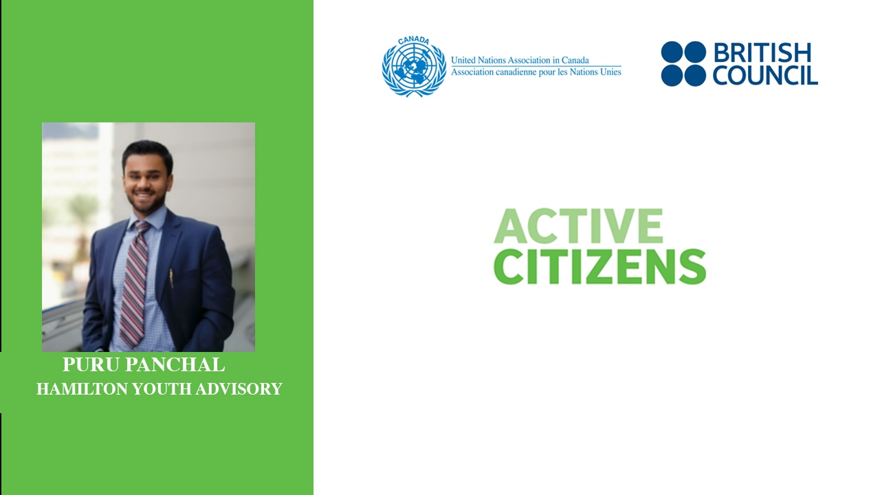 Puru Panchal - Hamilton Youth Advisory, 2017 | British Council